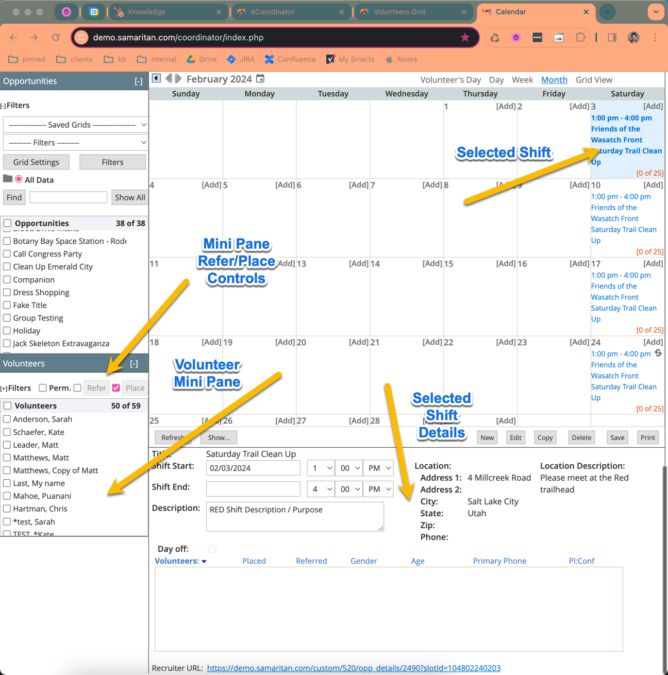 Shift Placement and Referral