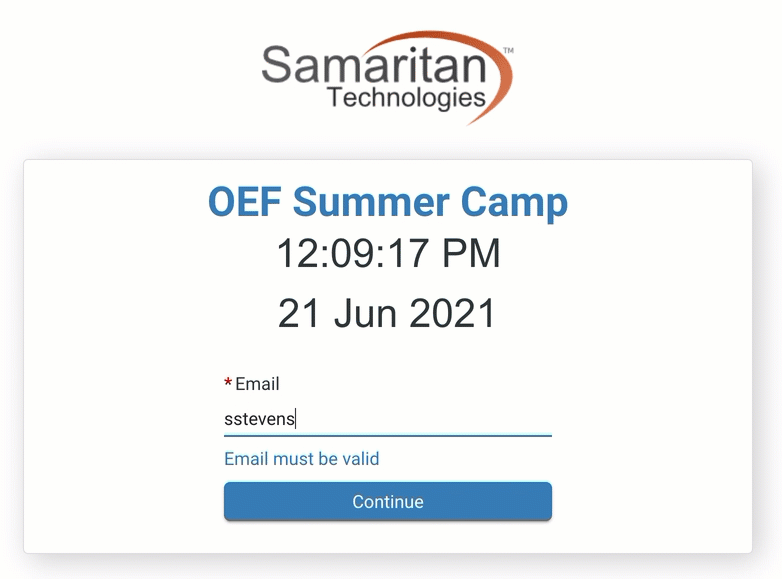 Build an Email Sign-In Station