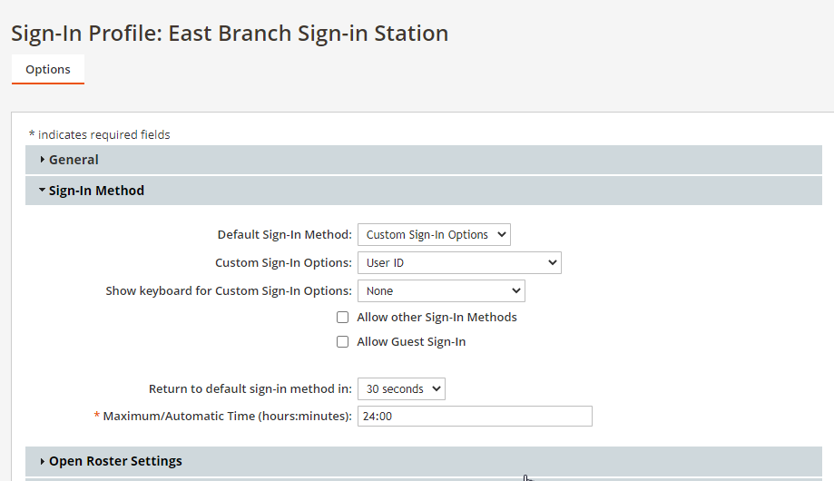 Build a Sign-In Station using Custom Sign-In Options
