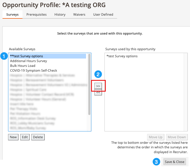Surveys on Sign-In Stations (SIS)